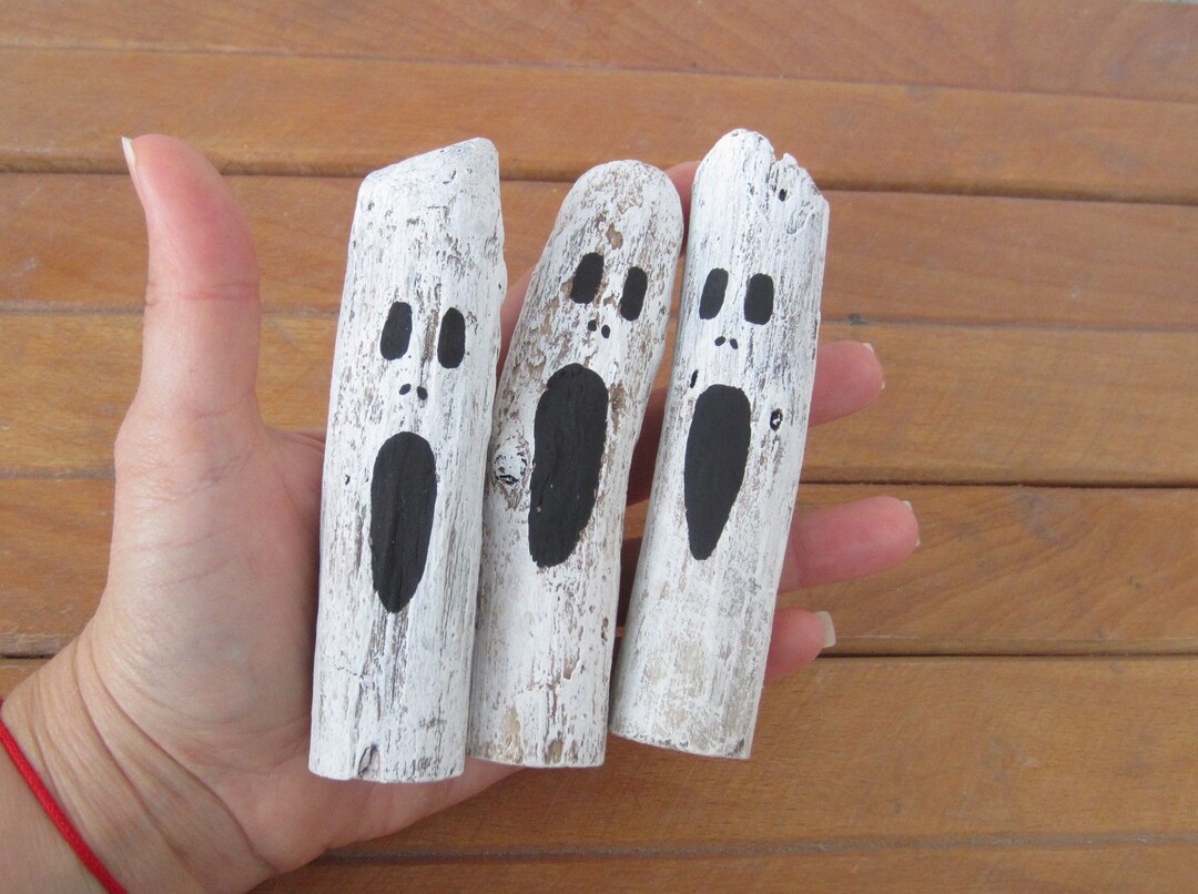 Mini Wooden Ghosts Home Decor, Primitive Wood Ghosts, Driftwood Ghosts ...