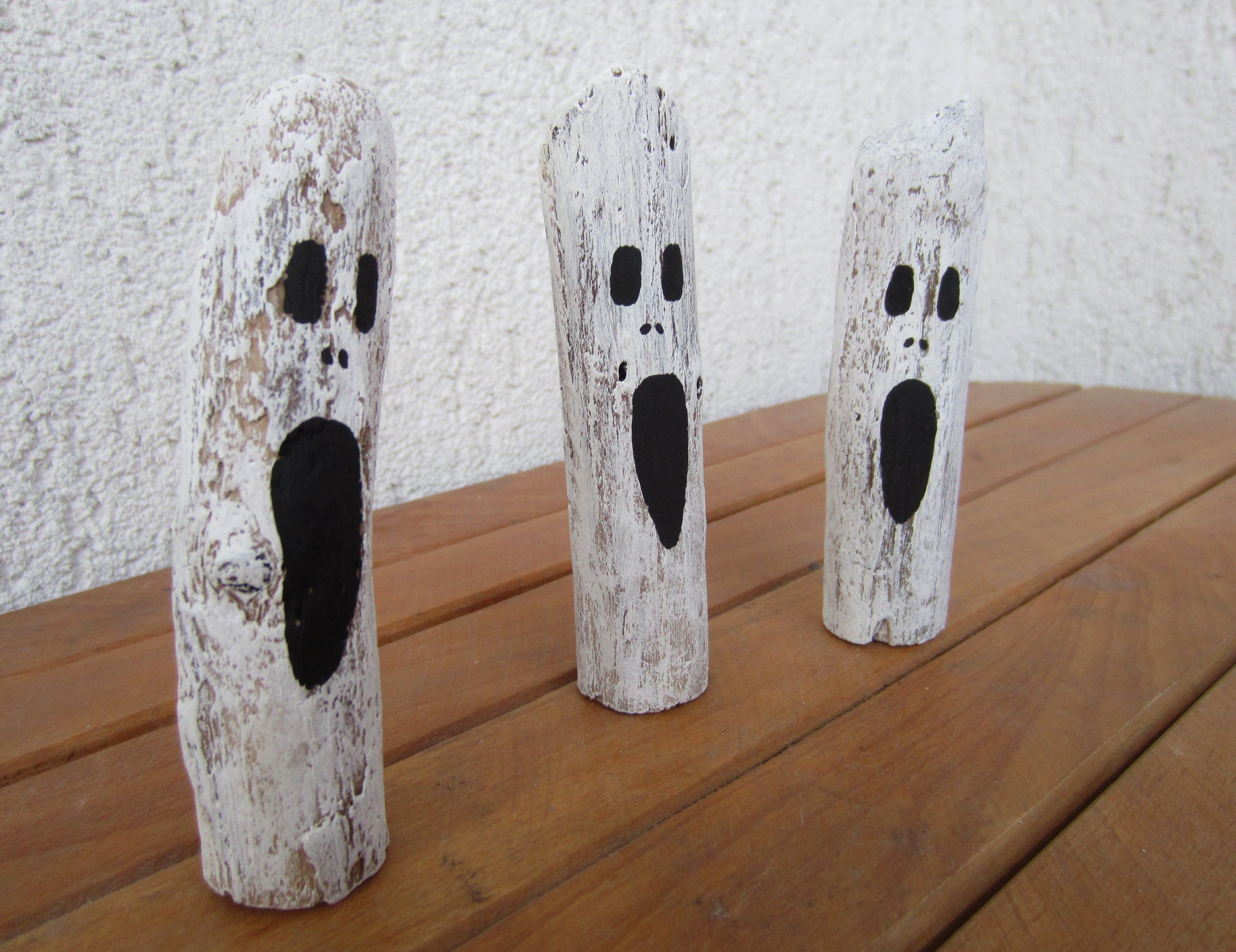 Mini Wooden Ghosts Home Decor, Primitive Wood Ghosts, Driftwood Ghosts ...