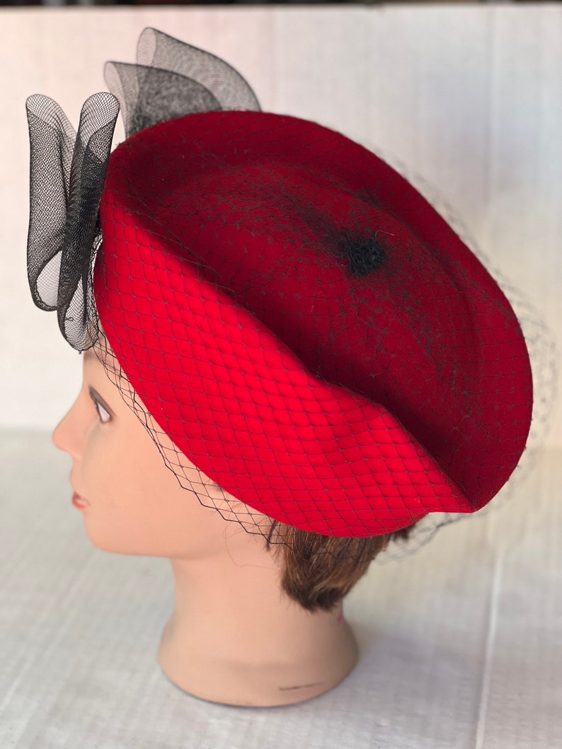 Bollman Wool Felt Red Hat - Etsy