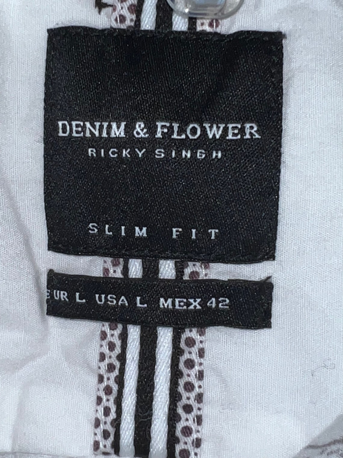 Denim & Flower Ricky Singh Mens Size Large Slim Fit - Etsy