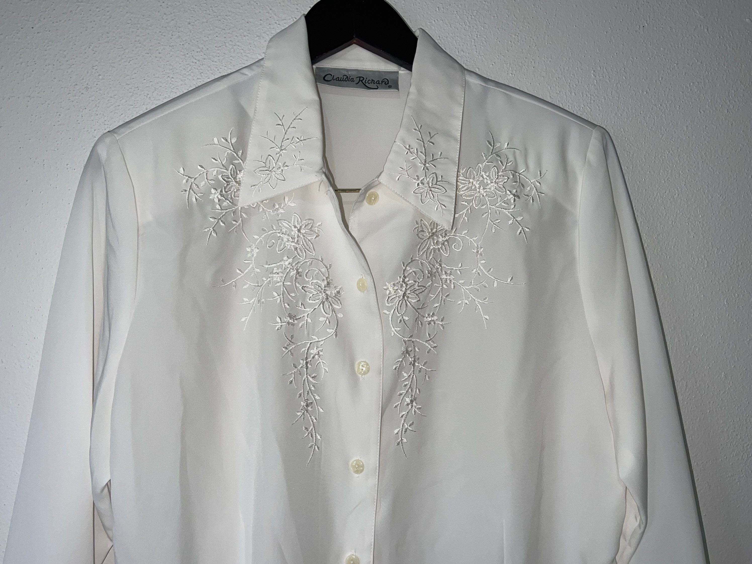 Claudia Richard Button Down Blouse Size 12 - Etsy Claudia Richard Button Down Blouse Size 12 - Etsy