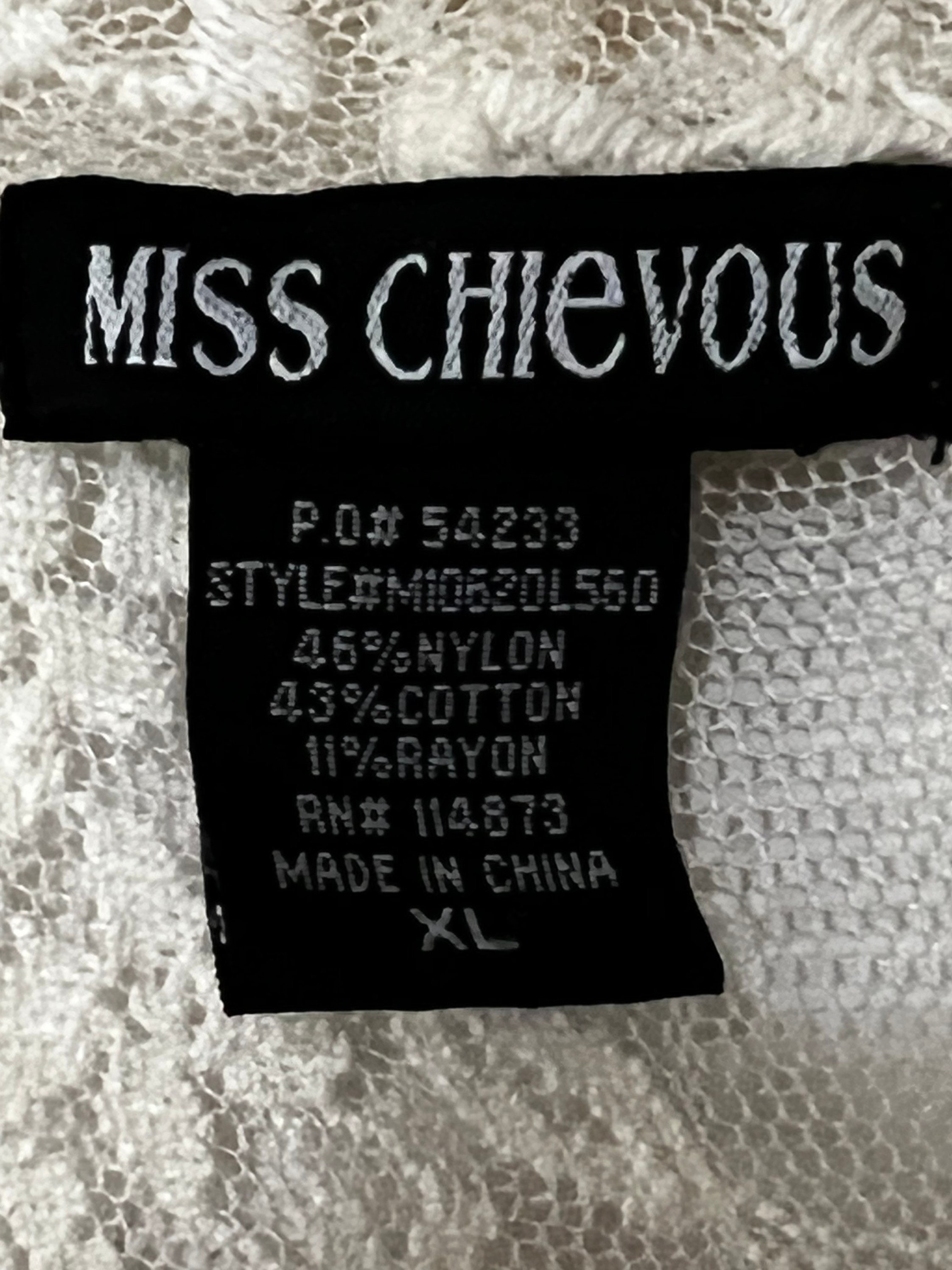 Miss Chievous Open From Lace Cardigan Size XL - Etsy