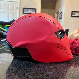 Red Hood Motorcycle Helmet