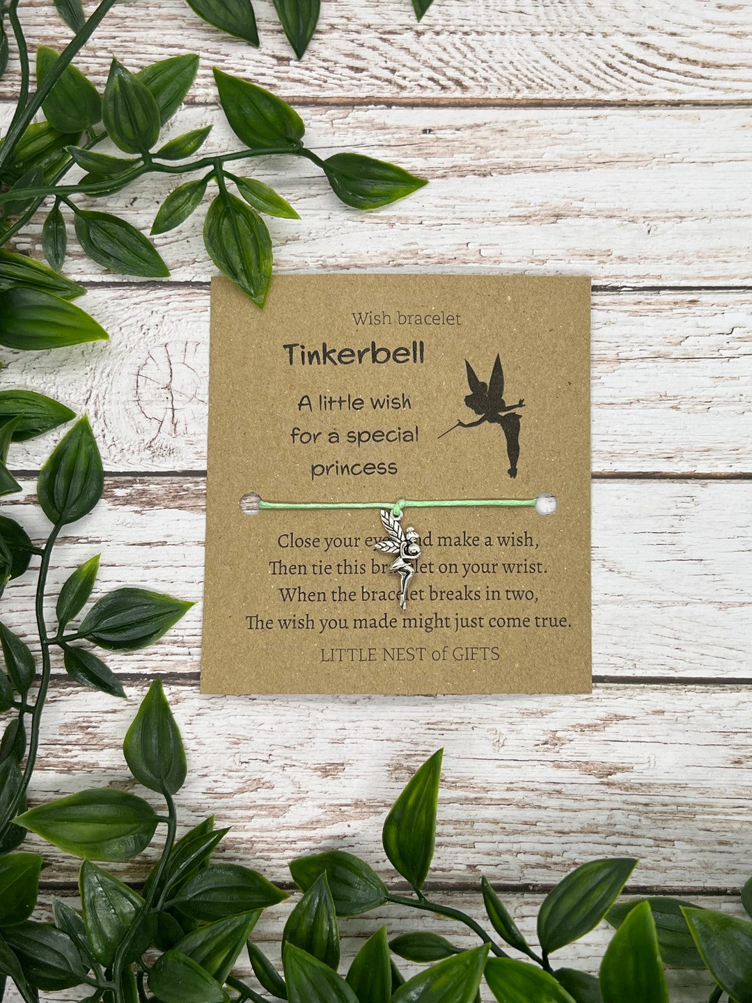 Tinkerbell Disney Wish Bracelet Tinkerbell Gift Disney - Etsy