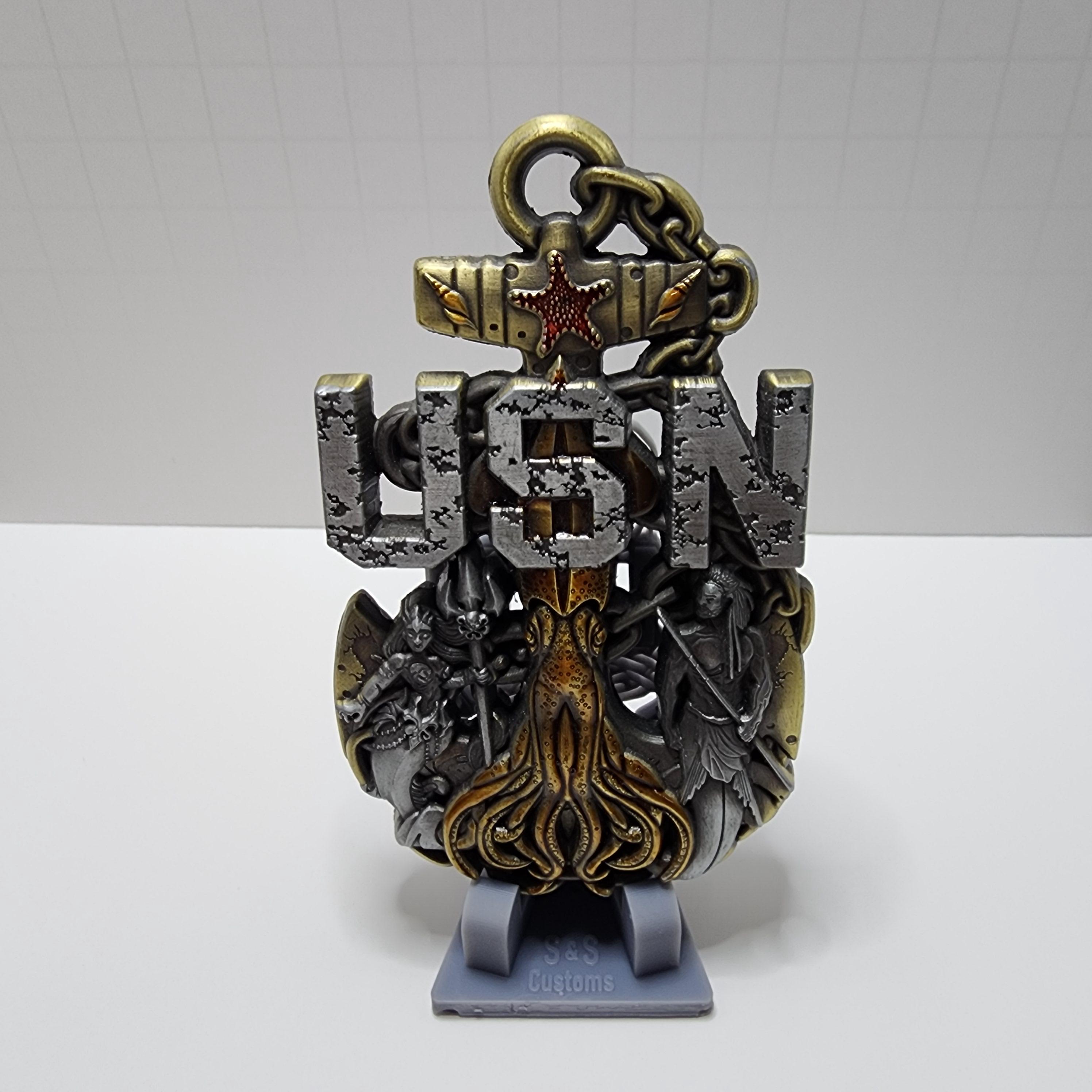 Navy Chief Anchor Display Stand (CPO/SCPO/MCPO) - Etsy