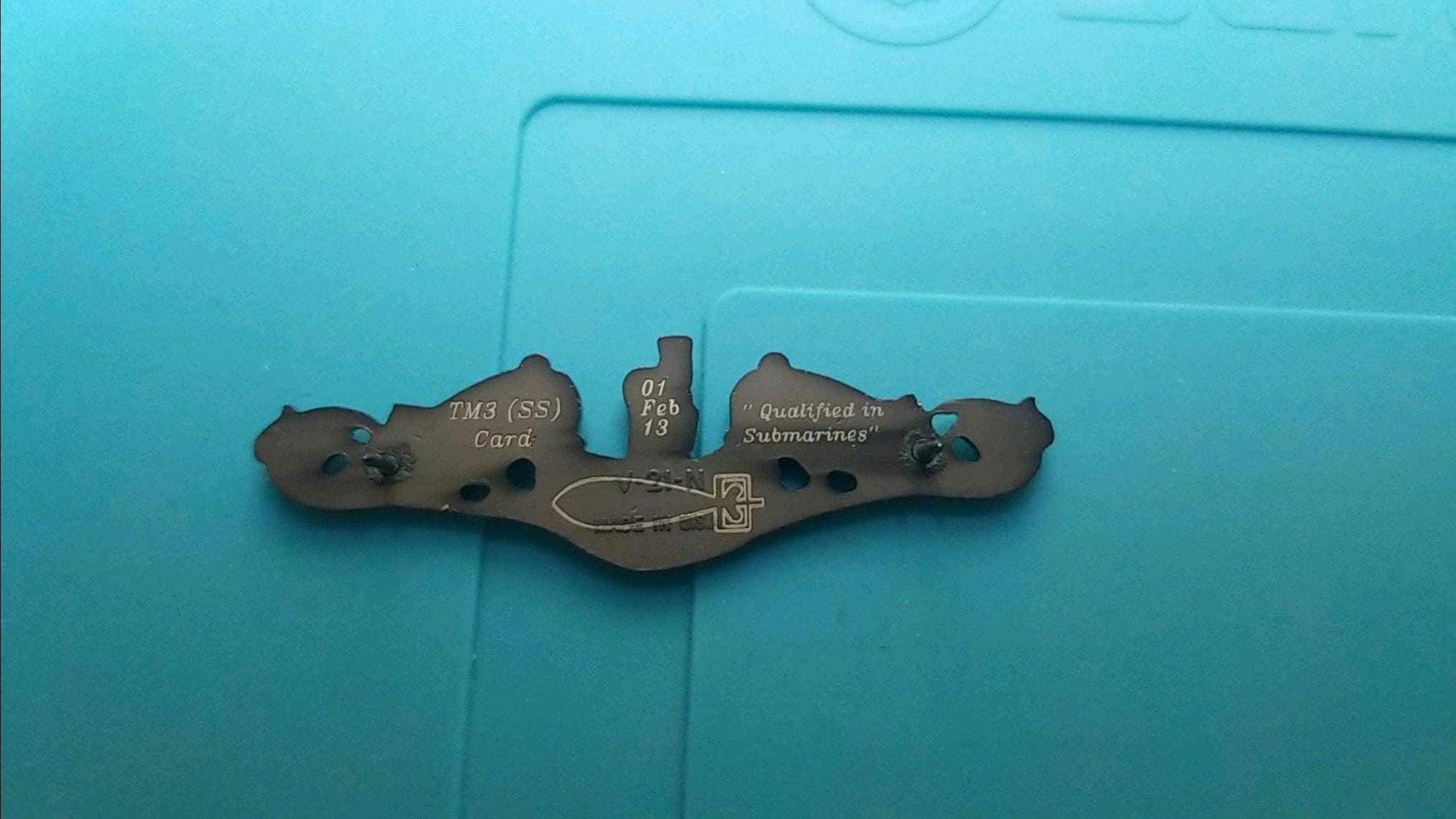 Custom Submarine Warfare Pin – Personalized Navy Dolphin Insignia Gift ...