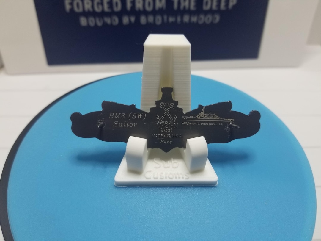 Engraved Surface Warfare Device – Personalized Navy SW Pin | Custom ...