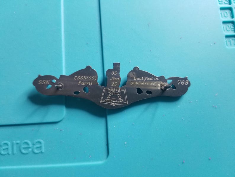 Custom Submarine Warfare Pin – Personalized Navy Dolphin Insignia Gift ...