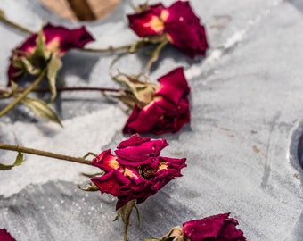 Mini Roses With a Handle 15 Pcs. Natural Dried Flowers - Etsy