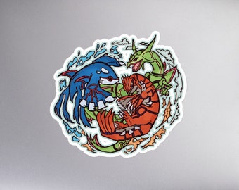 Rayquaza Groudon and Kyogre - Etsy