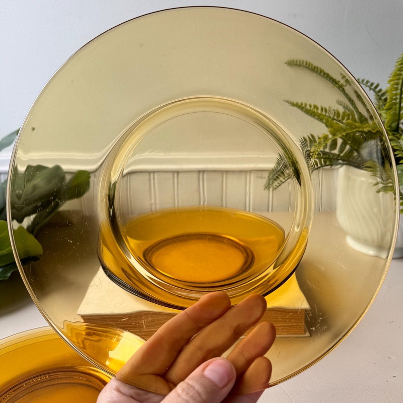 Yellow Glass Plate - Etsy