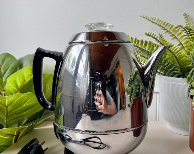 Vintage 1950s General Electric GE Pot Belly Coffee Percolator, Model ...