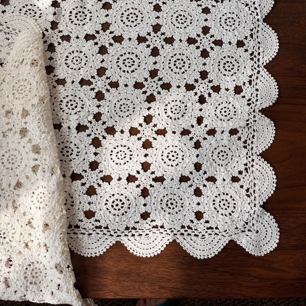 Crocheted Table Runner - Etsy
