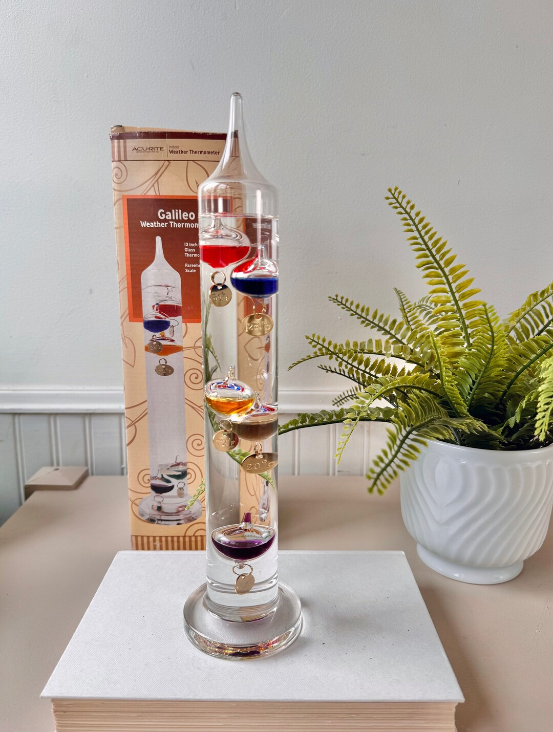 Vintage 1980s Galileo Free Standing Thermometer, Made in Germany ...