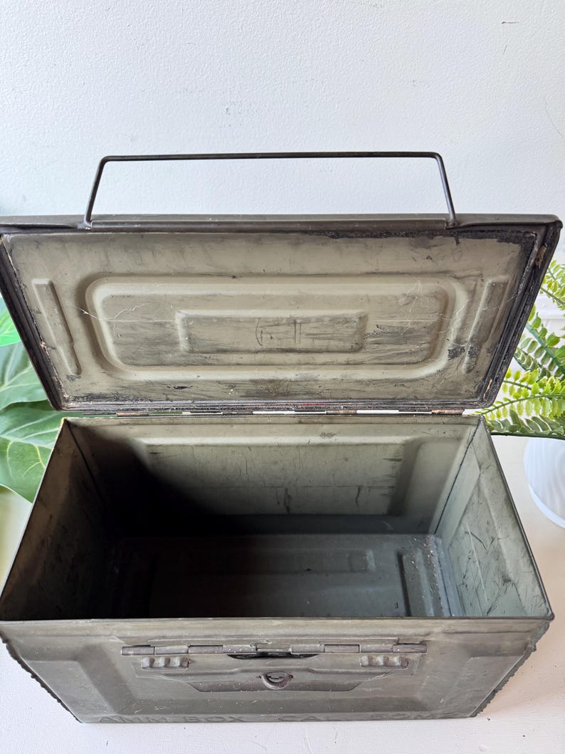 Vintage 1940s Military Ammo Box Cal 50 M2, MCM Mid Century WWII Era ...