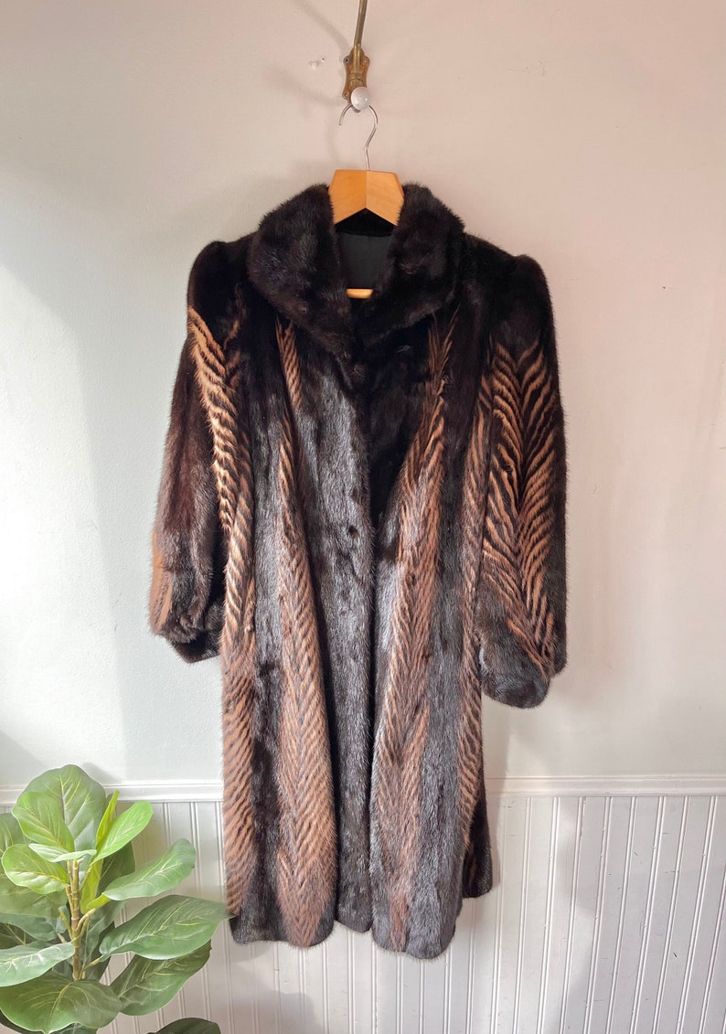 Vintage 1980s Long Mink Fur Coat With Appraisal Dark Ranch - Etsy Canada