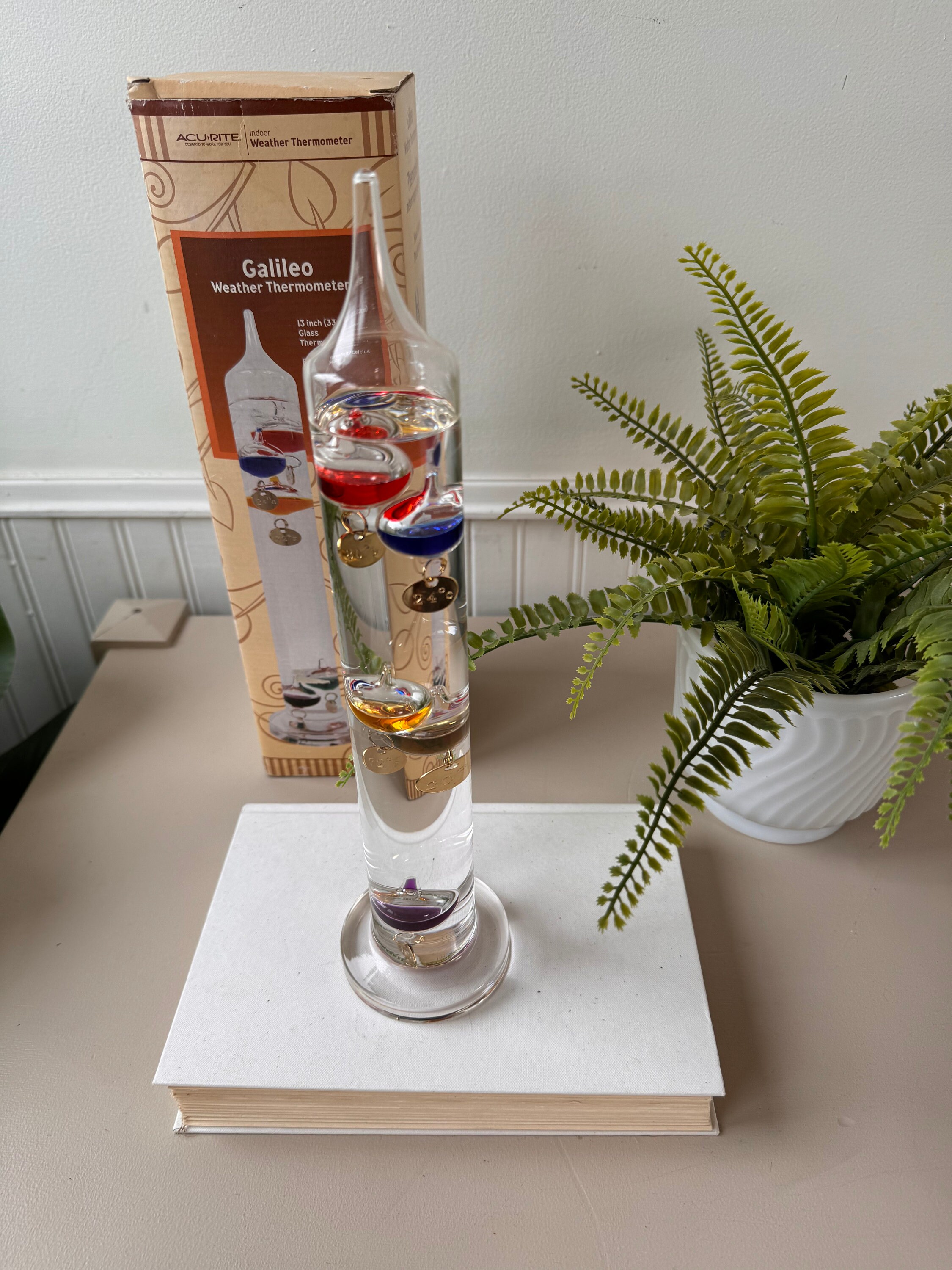 Vintage 1980s Galileo Free Standing Thermometer, Made in Germany ...