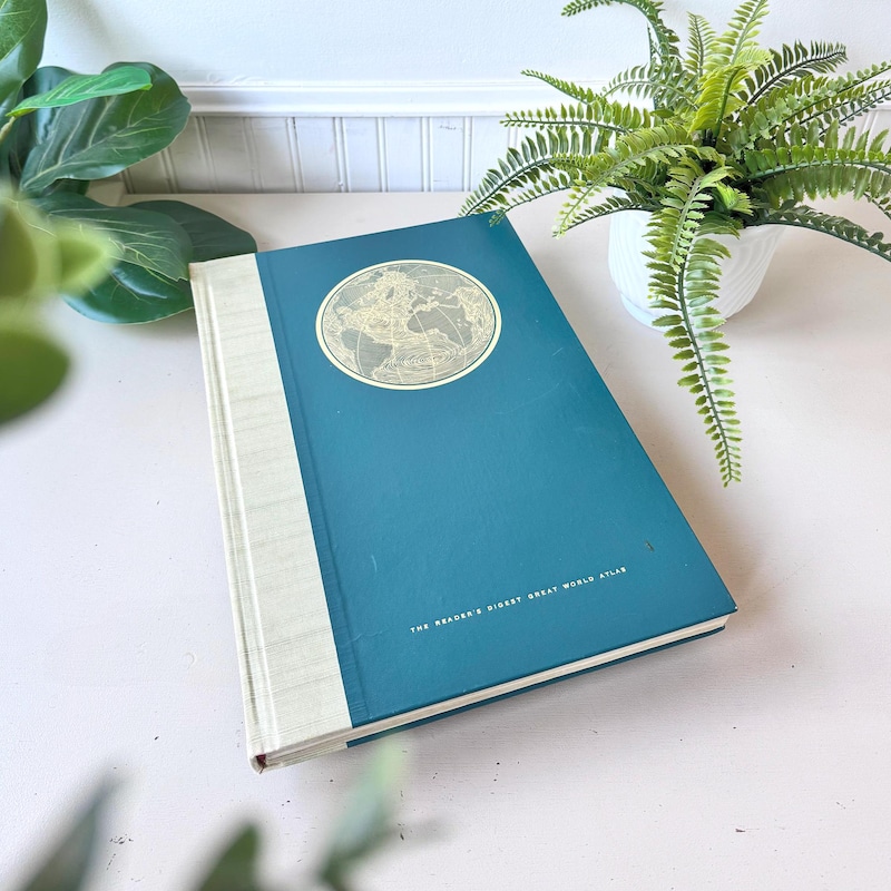 Old Map Atlas Book - Etsy UK