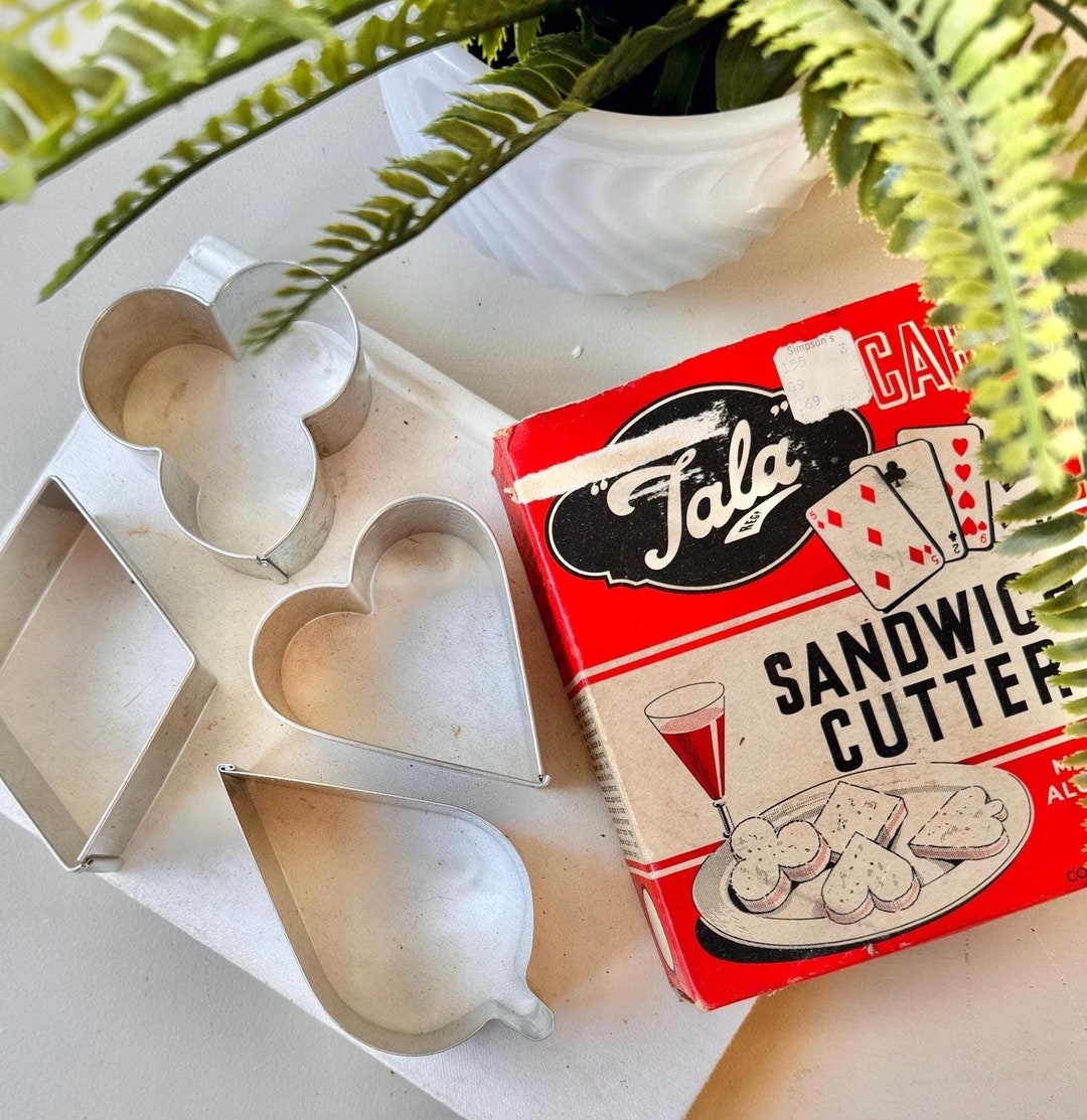 Vintage 1950s Tala Card Sandwich Cutters, MCM Mid Century Cookie ...