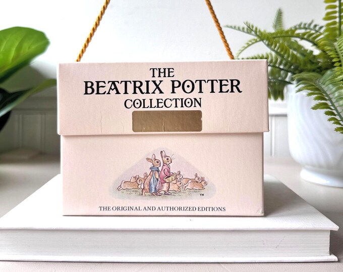 Vintage 1986 Beatrix Potter Book Set of 12 Miniature Books in Box ...