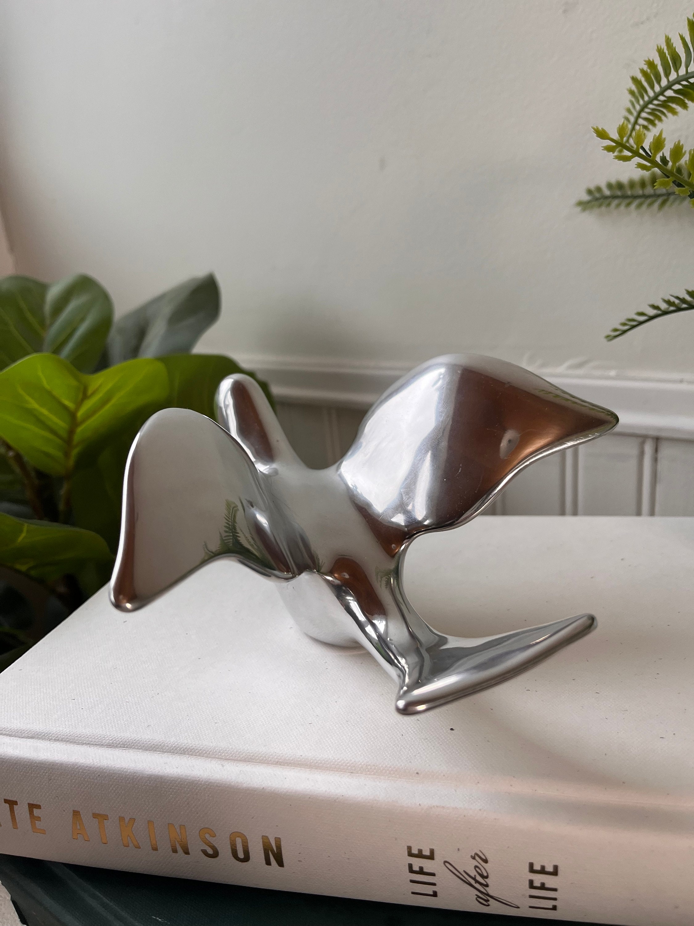Vintage 1970s Hoselton Aluminum Bird Sculpture, Canadian Art ...
