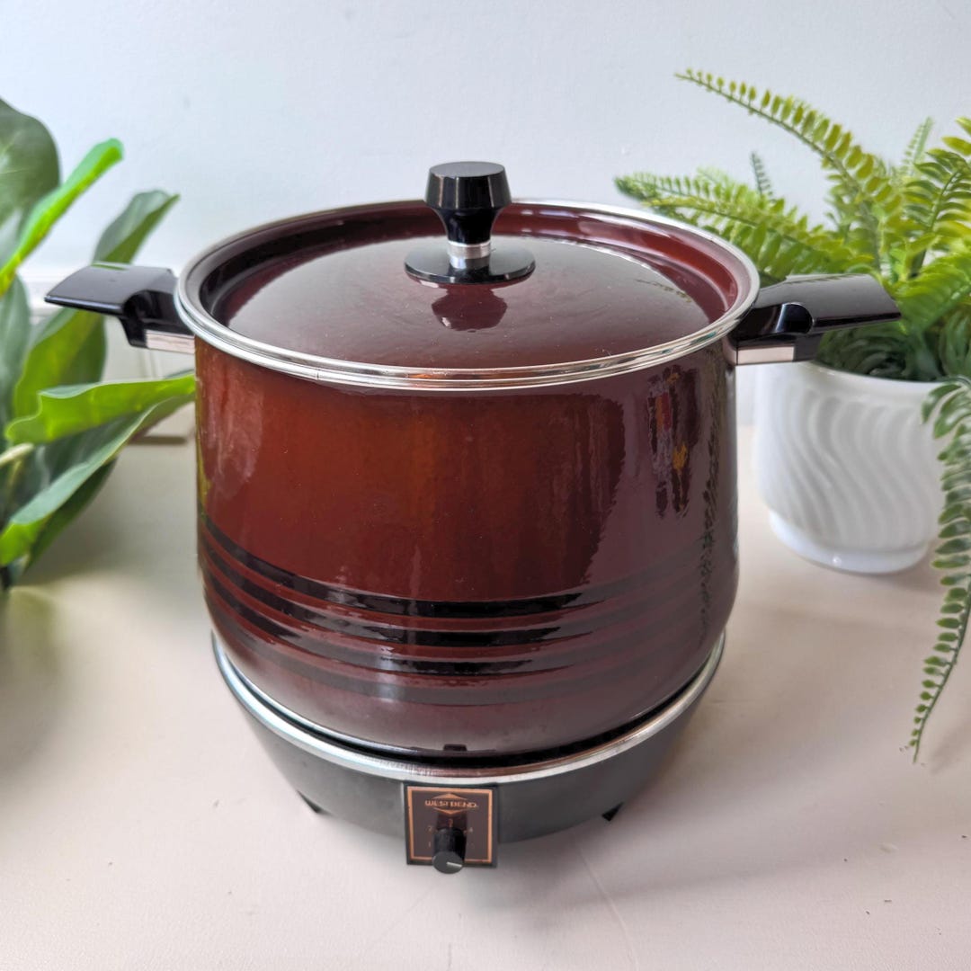 Vintage 1970s West Bend Model 5225 Electric Dutch Oven Cooker With Lid ...