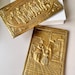 Vintage 1950s Dutch Embossed Brass Wall Art by P. De Hoogh, Set of 2 ...
