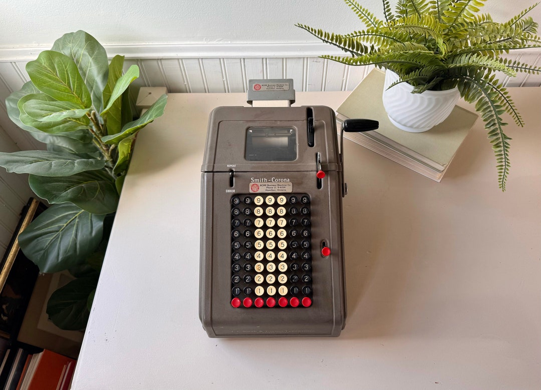 Vintage 1930s Smith & Corona Mechanical Calculating Machine, WORKING ...