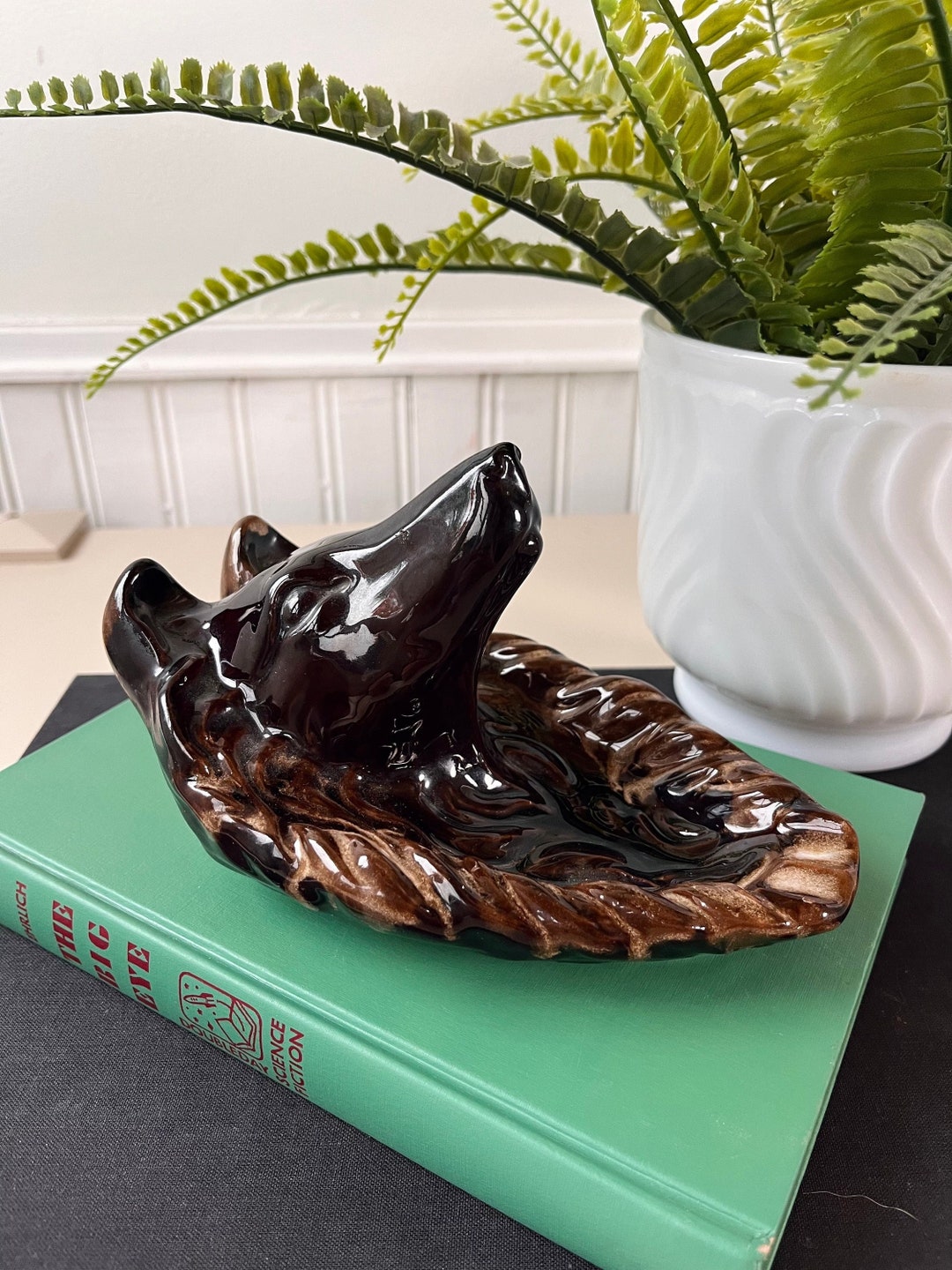 Vintage 1970s Ceramic Collie Dog Head Dish or Wall Hanging - Etsy