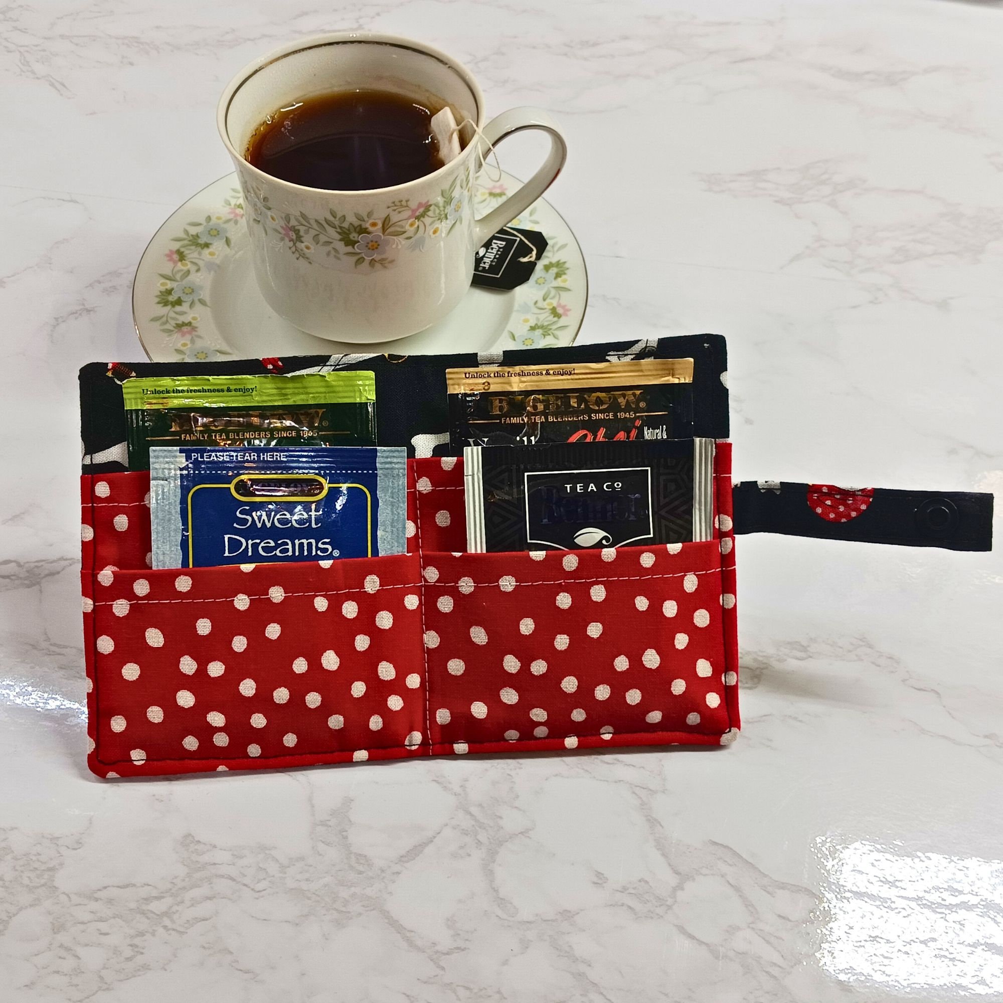 Tea Bag Wallet, Travel Tea Holder, Tea Gift for Women and Men, Handmade ...