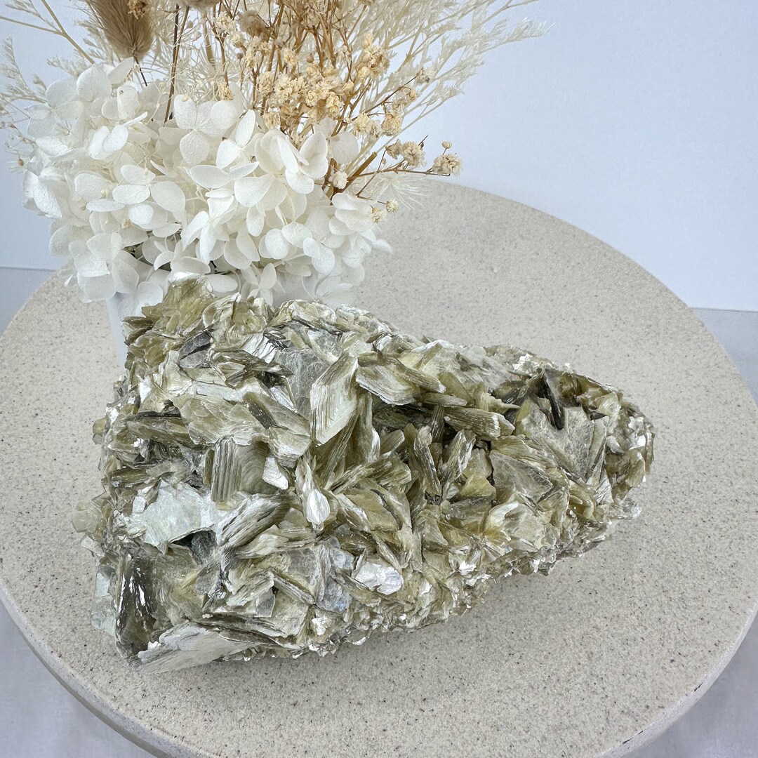 Rare Green Muscovite Star Mica Large Star Mica Cluster Crystal Healing ...