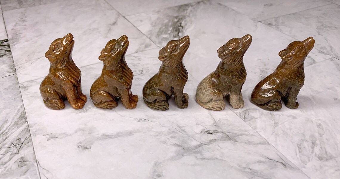 Ocean Jasper Wolf Ocean Jasper Wolf Carving Crystal Wolf - Etsy