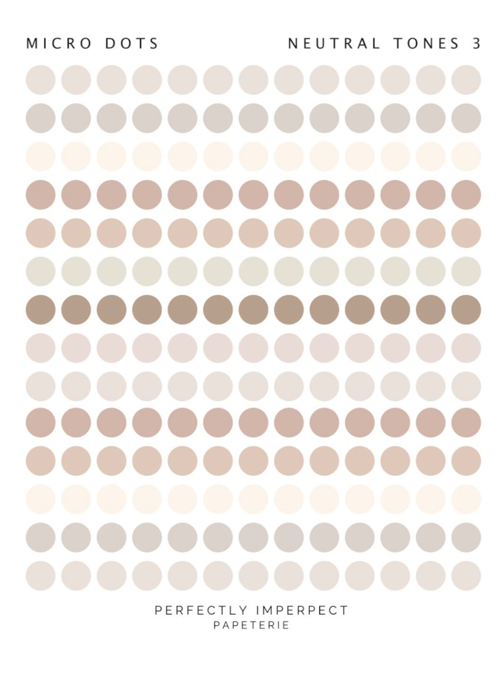 TRANSPARENT MICRO Dot Stickers Minimal & Functional Planner | Etsy