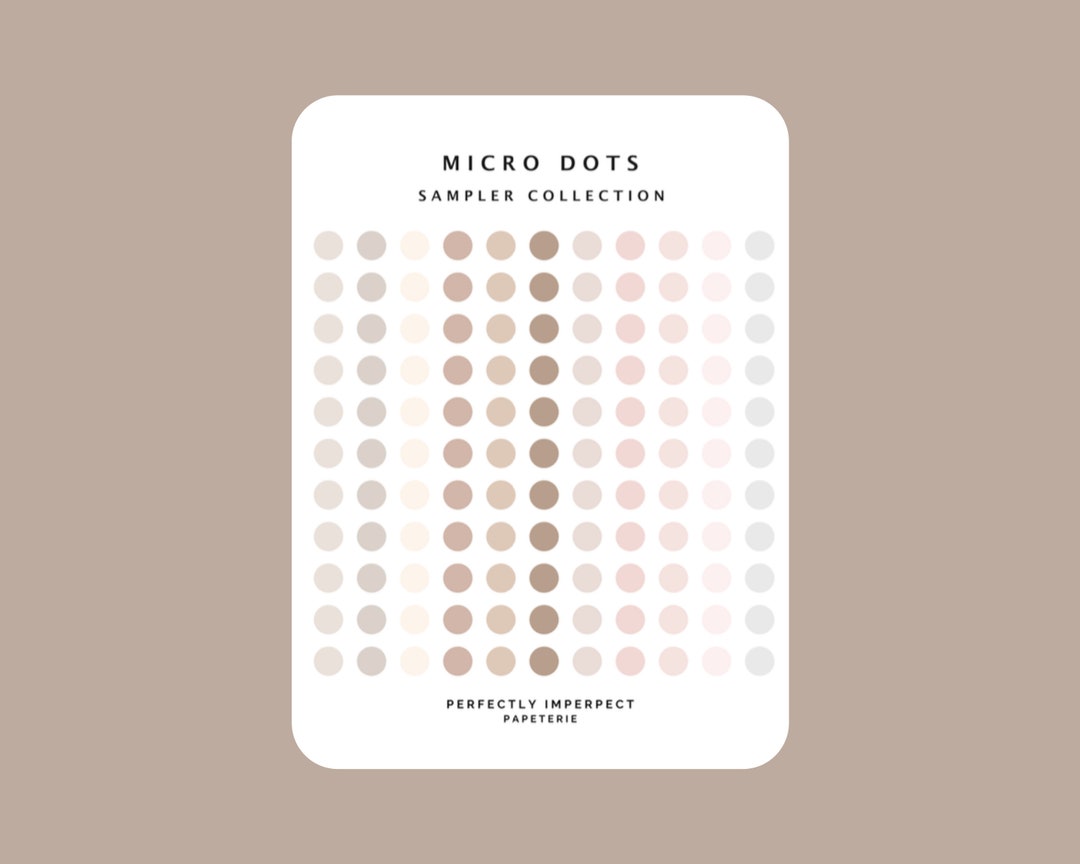TRANSPARENT MICRO Dot Stickers Minimal & Functional Planner Stickers ...