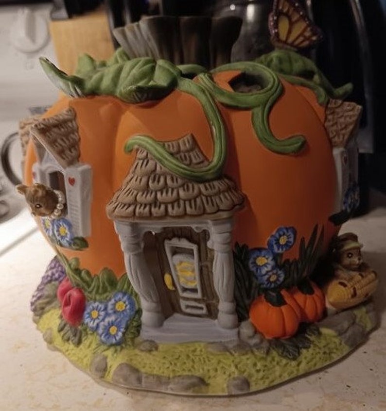 Partylite Harvest Pumpkin Tealight House Fall Thanksgiving Halloween - Etsy