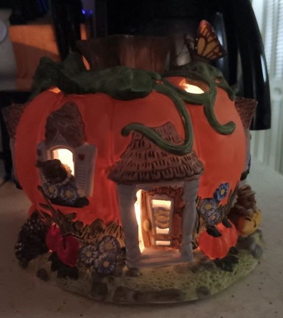 Partylite Harvest Pumpkin Tealight House Fall Thanksgiving Halloween - Etsy