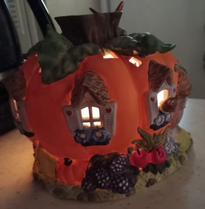Partylite Harvest Pumpkin Tealight House Fall Thanksgiving Halloween - Etsy