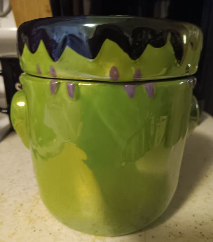 Frankenstein Iridescent Ceramic Jar Container Halloween Horror Decor - Etsy