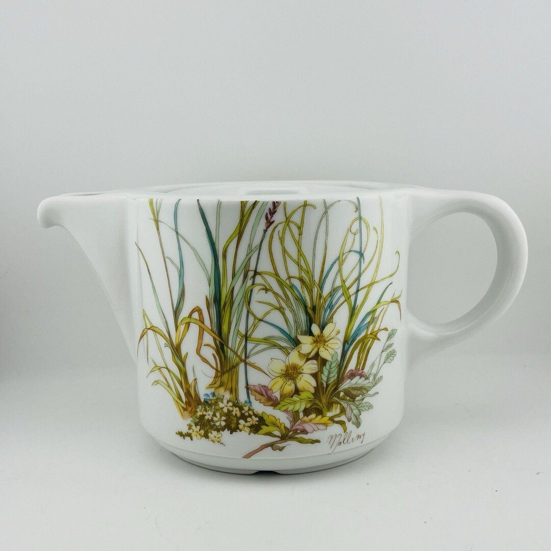 Pillivuyt Molling French Porcelain Depuis 1818 Wildflowers 2 Pint Tea ...