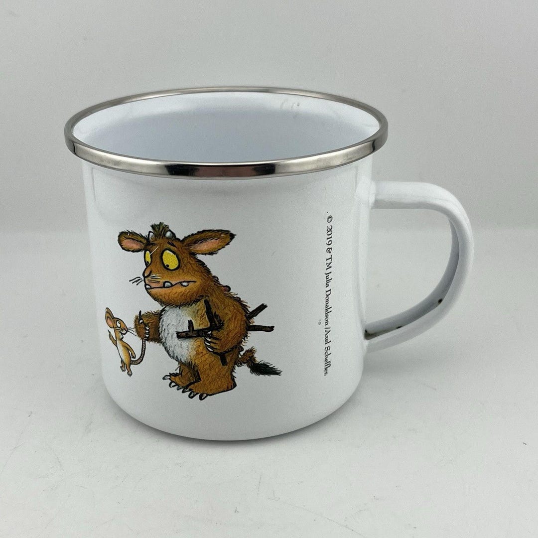 Julia Donaldson the Gruffalo's Child Enamel Tin Mug Cup Midnight Feast ...