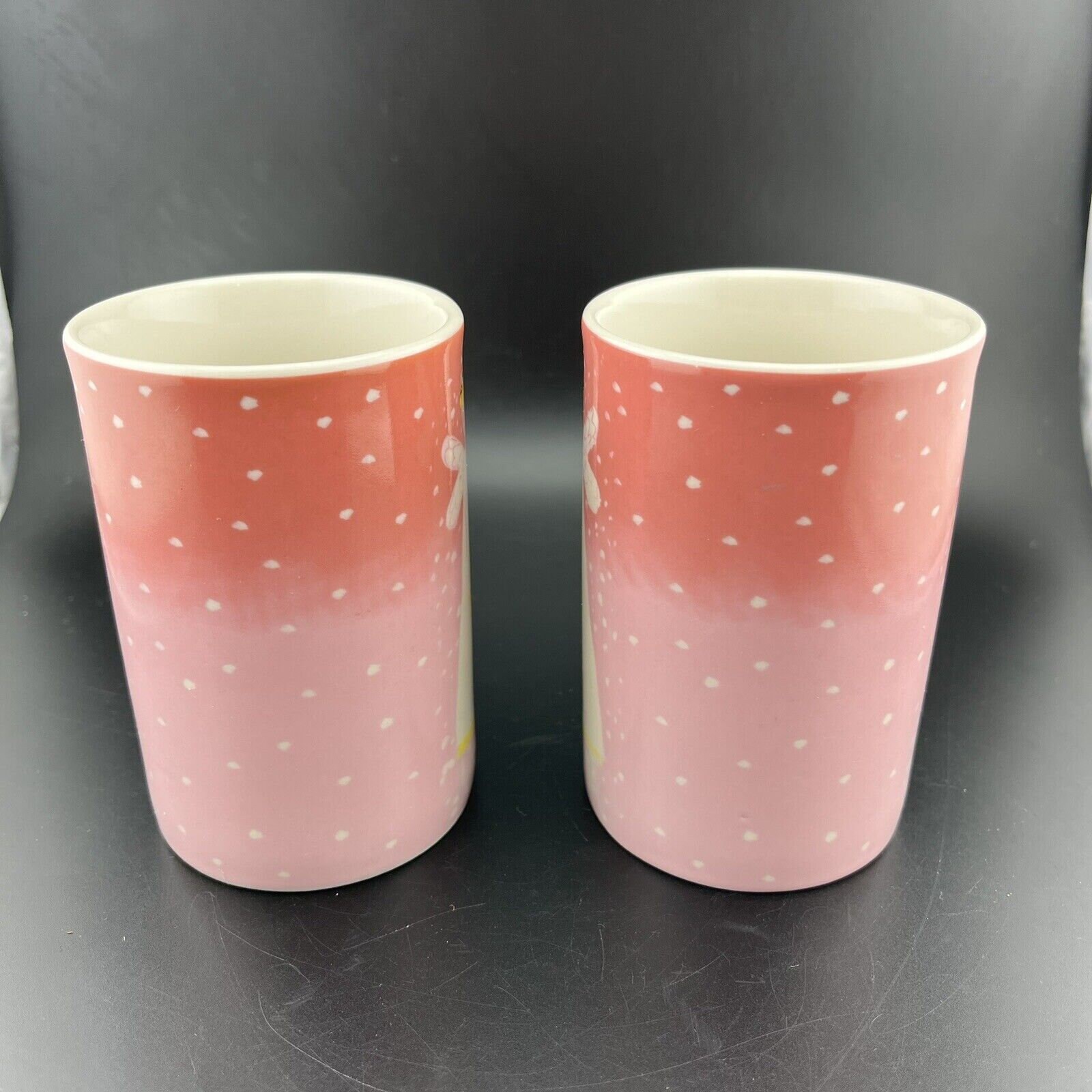 Y2k Retro Pair of Whittard of Chelsea Mugs Cups Tea Coffee Pink Angel ...