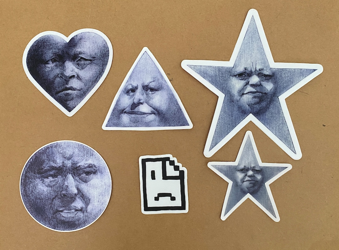 Faces Sticker Pack - Etsy