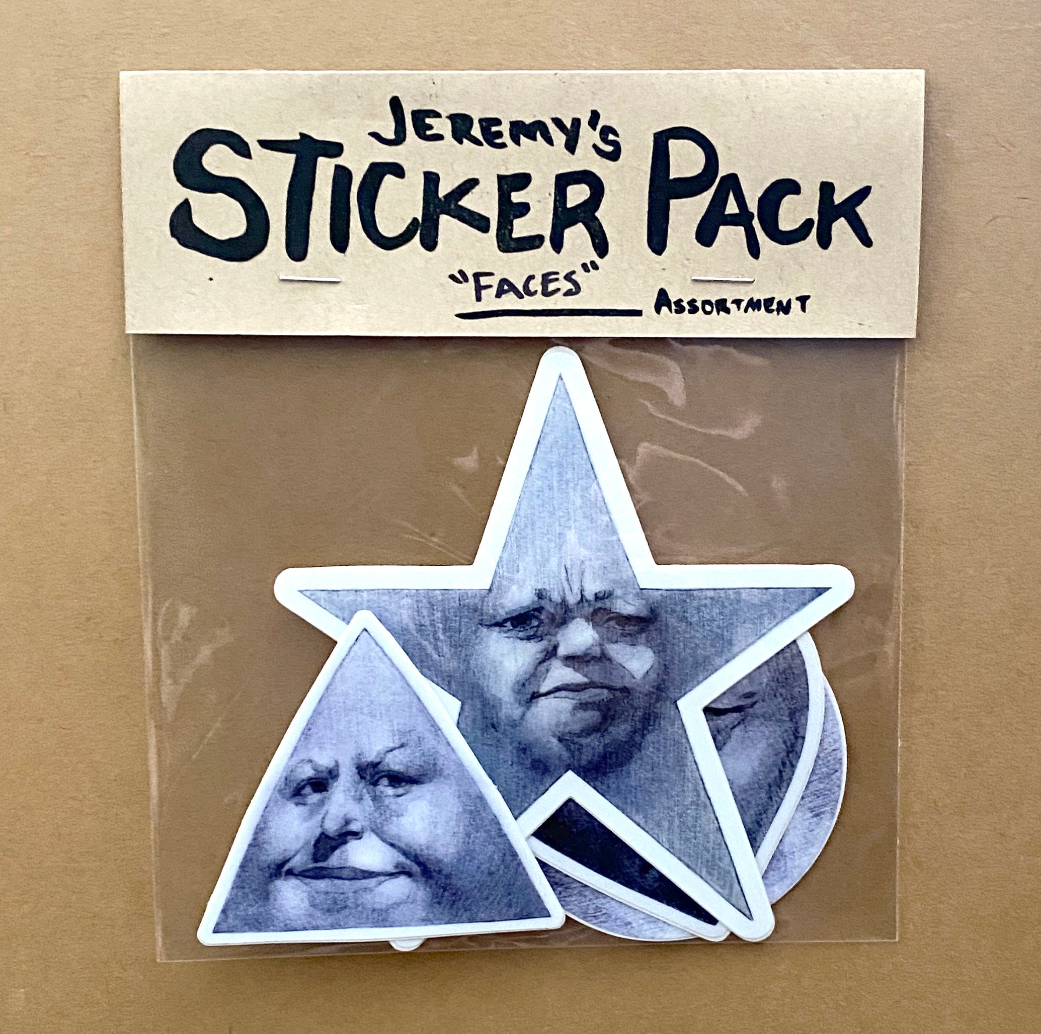 Faces Sticker Pack - Etsy