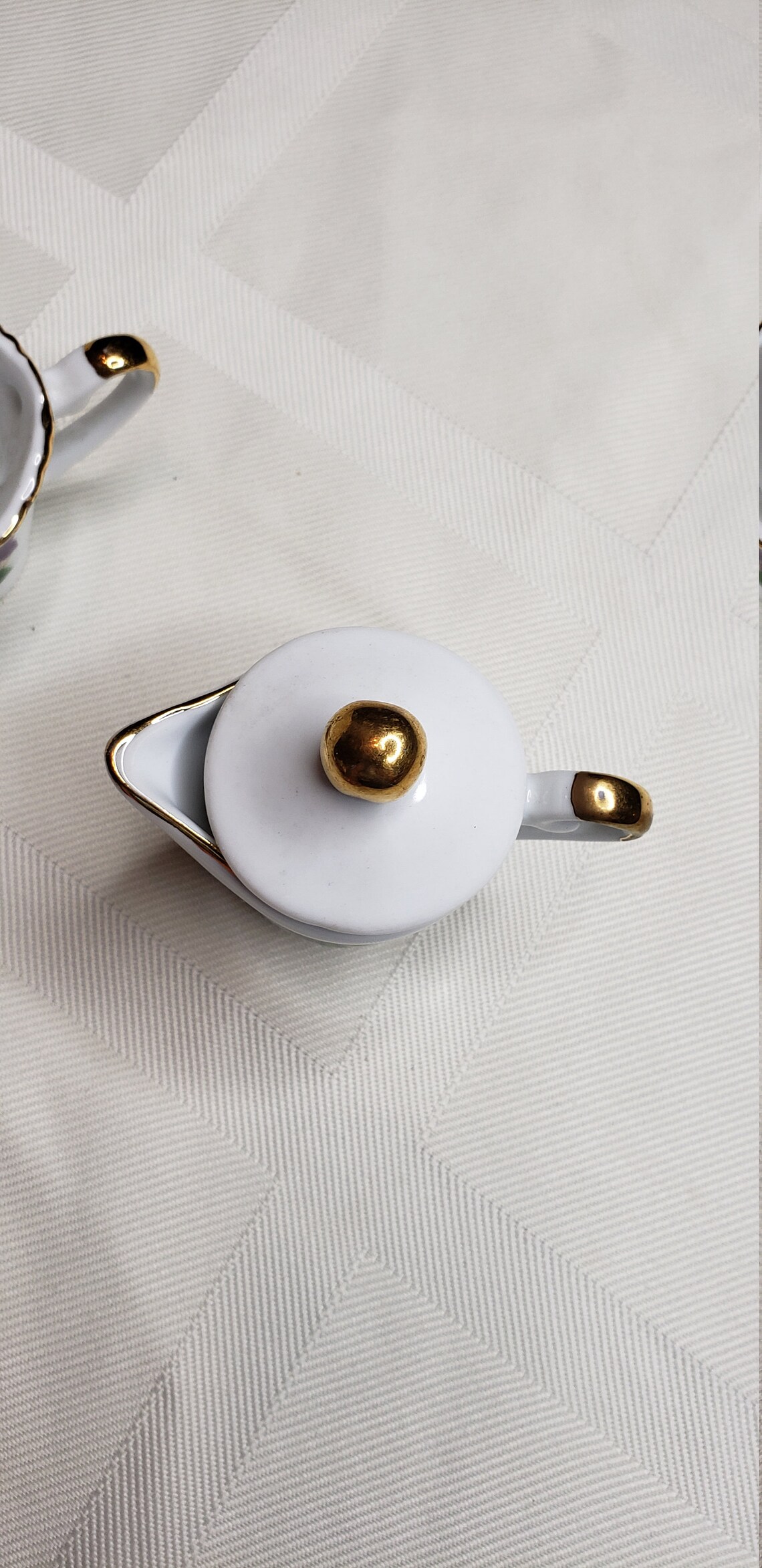 Lefton China Tea Cups Set Lilac Pattern 24k Gold Accents - Etsy