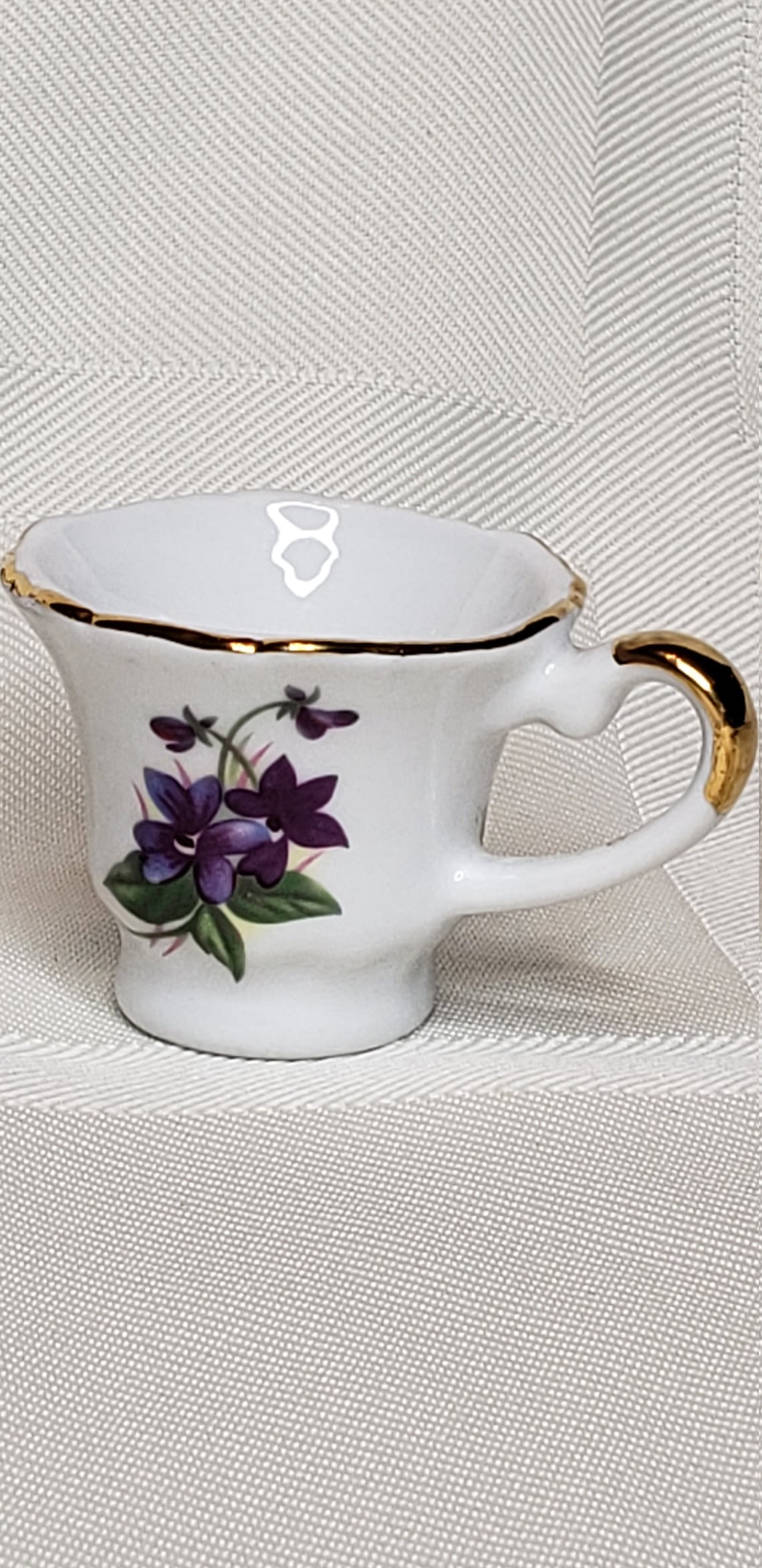 Lefton China Tea Cups Set Lilac Pattern 24k Gold Accents - Etsy