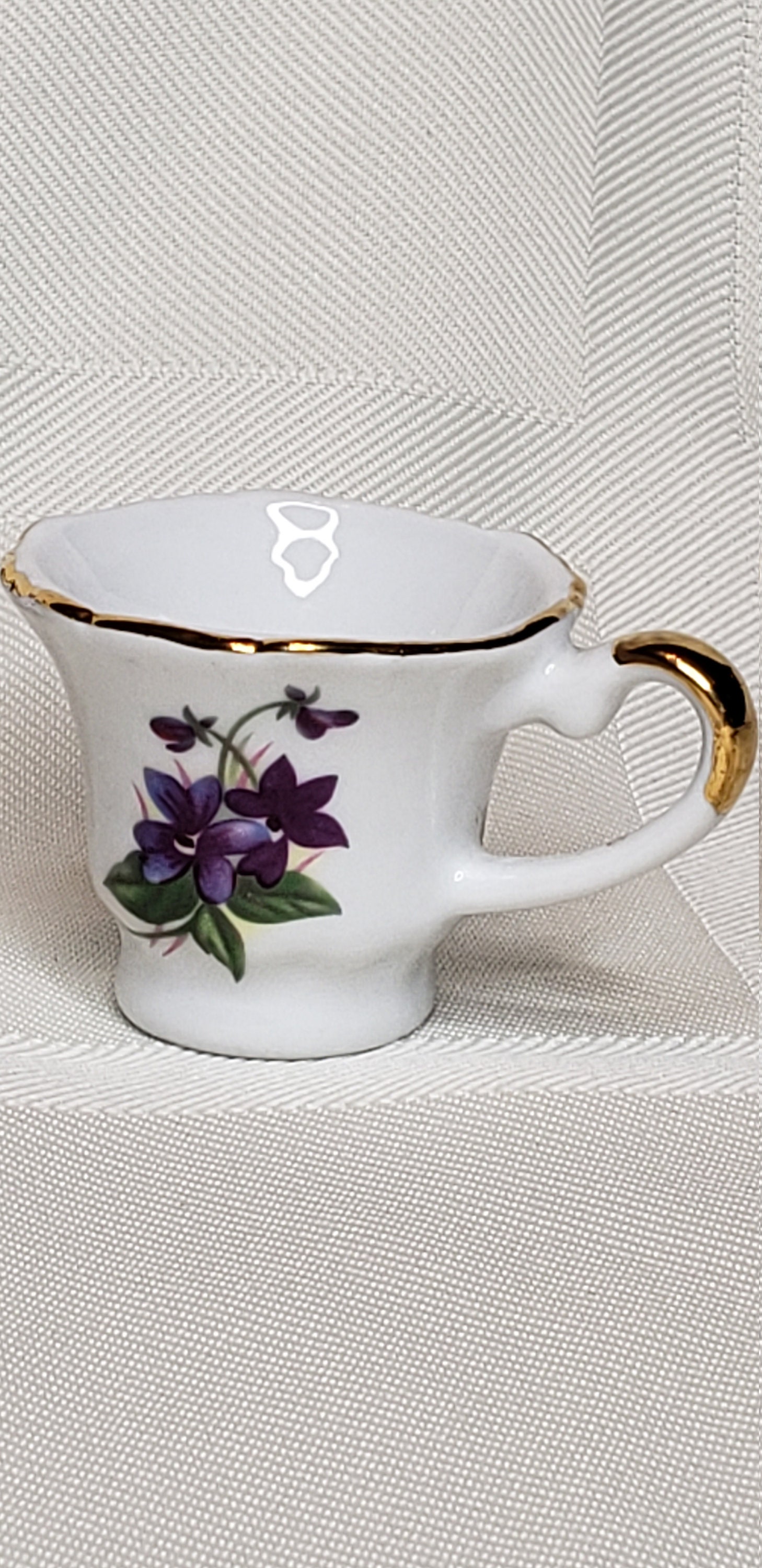Lefton China Tea Cups Set Lilac Pattern 24k Gold Accents - Etsy