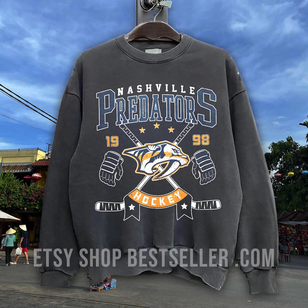 Nashville Predator Vintage Style Comfort Colors Sweatshirt, Predators ...