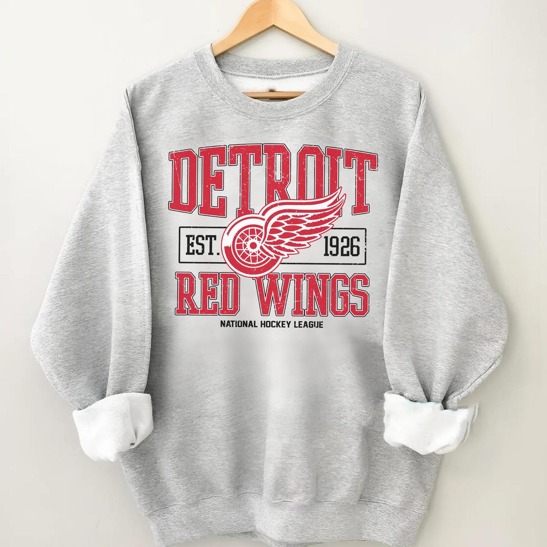 Vintage Detroit Red Wing Sweatshirt \ T-shirt, Wings Sweater, Wings T ...