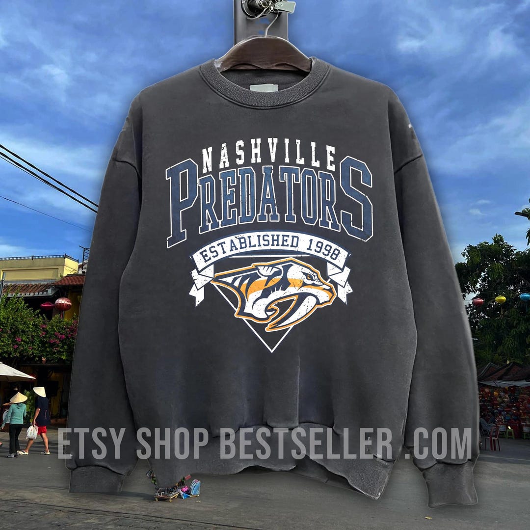 Nashville Predator Vintage Style Comfort Colors Sweatshirt, Predators ...