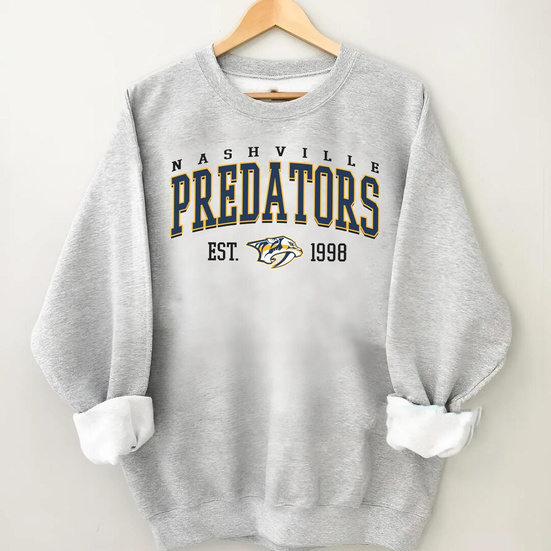 Nashville Predator, Vintage Nashville Predator Sweatshirt \ Shirt ...